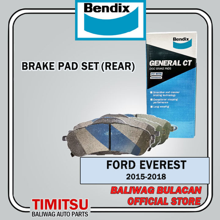 REAR BRAKE PAD SET FORD EVEREST 2015-2020 BENDIX DB2411 | Lazada PH