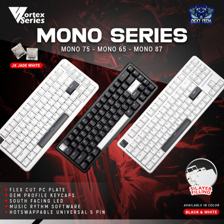 Vortexseries Vortex Mono Series Wired Gasket Mount Mechanical Keyboard ...
