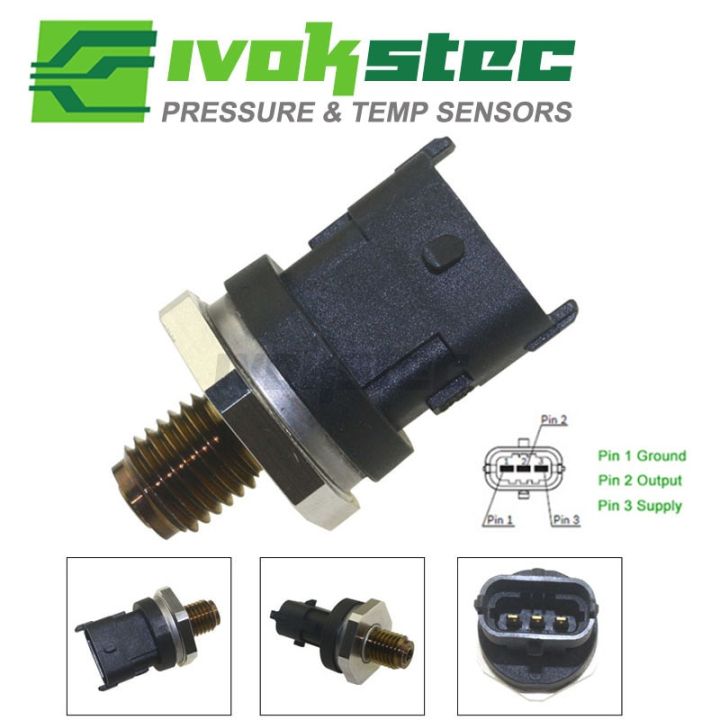 New Fuel Rail Pressure Sensor For Hyundai Tucson Elantra Santa Trajet ...