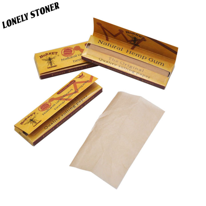 3 Booklets Hornet 50 Pcs/Booklet Slim Brown 70MM Size Natural Rolling ...