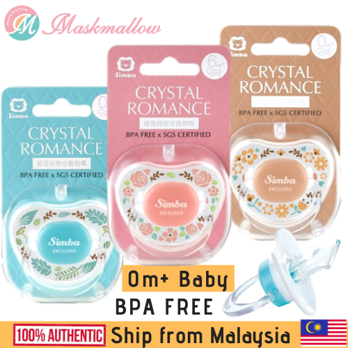 Ready Stock - Simba Crystal Romance Pacifier 0m+ for newborn to 6 ...