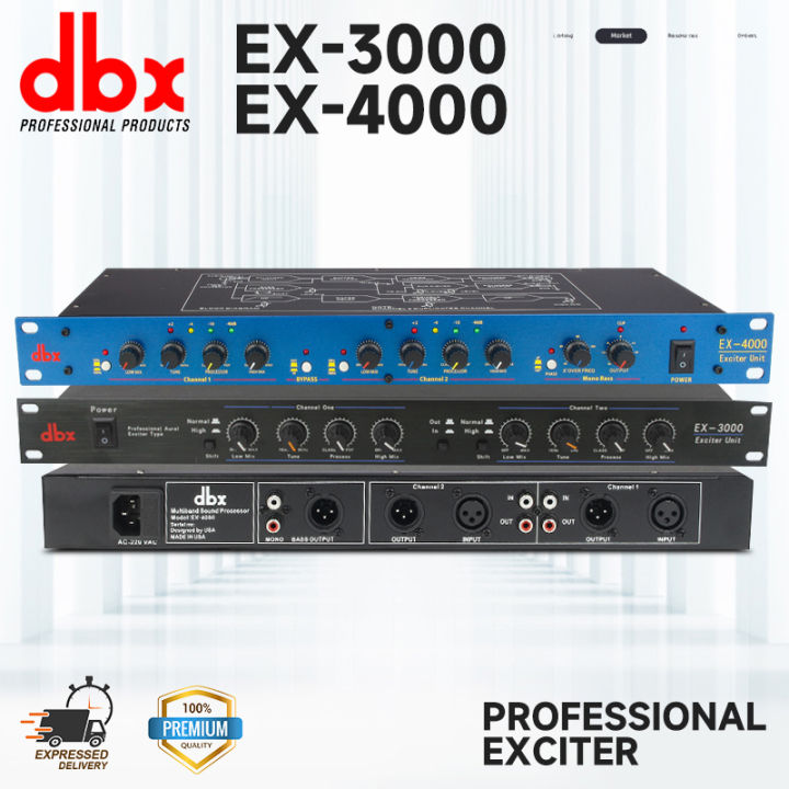 DBX EX-3000 EX4000 Bass Booster MAXIMIZER Digital Audio Boost Sound ...