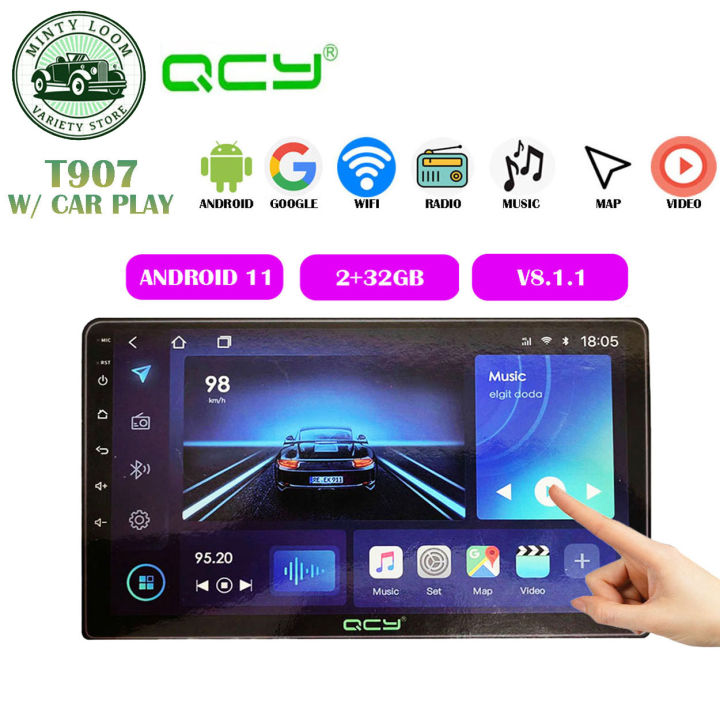 QCY T907 9 INCH Head Unit 2+32gb Android 11 HD Vehicle Multimedia ...