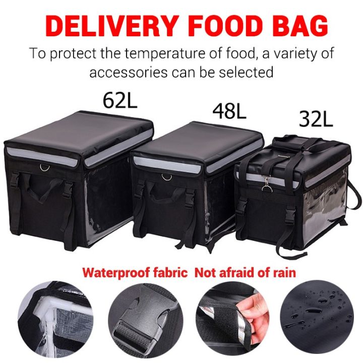 Waterproof Food Delivery Bag 32L/48L/62L Thermal Insulated Bag Food ...