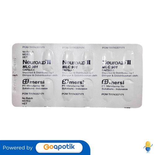 Neuroaid Ii Mlc 901 Box 60 Kapsul | Lazada Indonesia