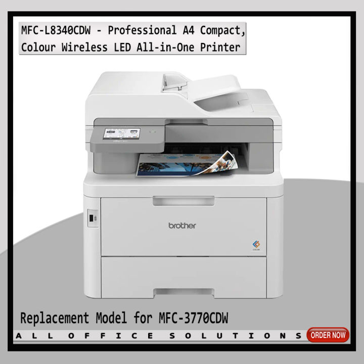 Printer MFC Color Laser Duplex BROTHER MFC-L8340CDW Replacement Model for MFC-3770CDW | Lazada PH