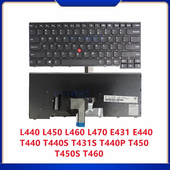New Laptop US Keyboard for Lenovo Thinkpad IBM L440 L450 L460 L470 E431 ...
