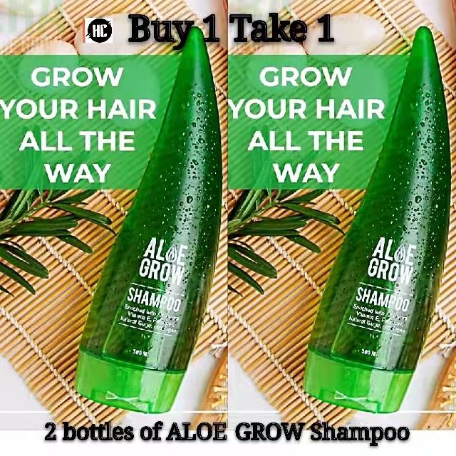 （Buy1 Take1）100% ORIGINAL aloe grow shampoo 300ml | Lazada PH