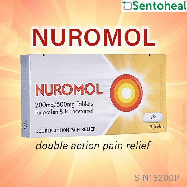 Nuromol Double Action Pain Relief 12 tablets | Lazada Singapore