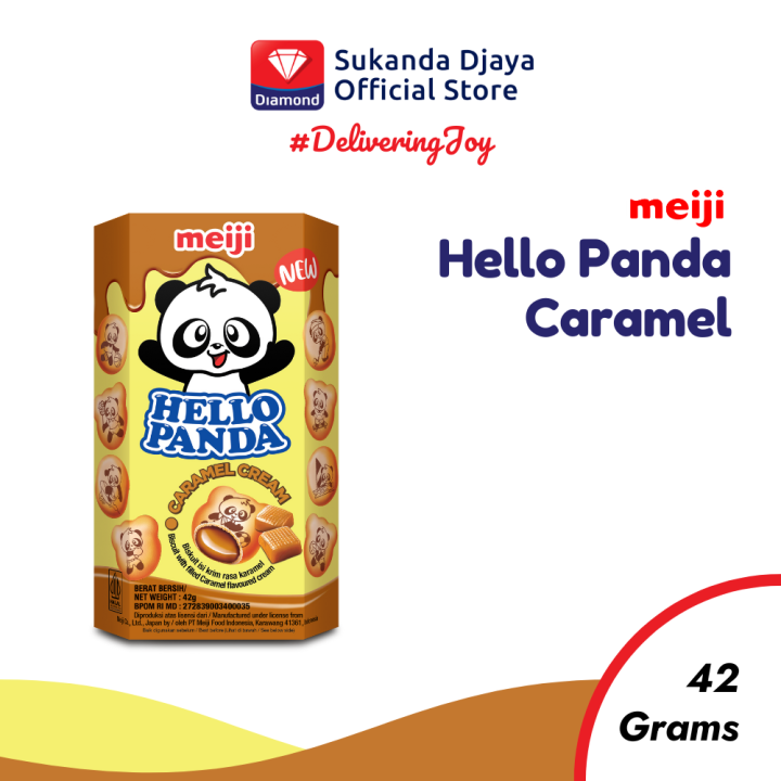 Meiji Hello Panda Biskuit Caramel Snack Ringan 42 Gr | Lazada Indonesia