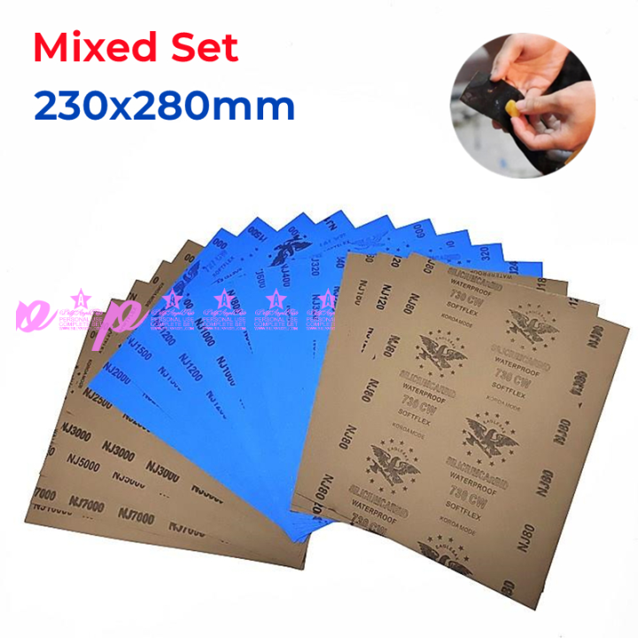 [p1p1589] Mixed Set Wet Dry Sandpaper 1000/1200/1500/2000/2500/3000 ...