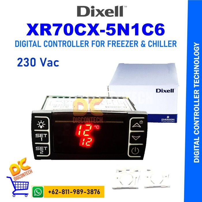 DIXELL CONTROLLER XR70CX-5N1C6 INC.PROBE 230Vac | Lazada Indonesia