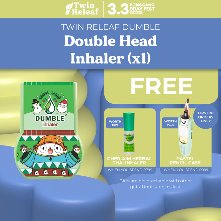 Twin Releaf Dumble Double Head Inhaler [Soothing Vapors, Relieves Nasal ...