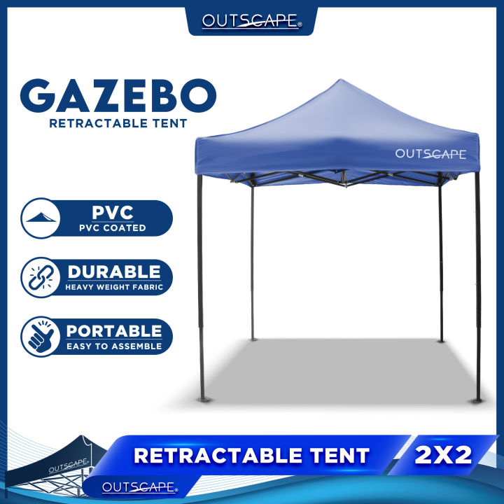 OUTSCAPE® / Tent 2x2 Meter Retractable PVC Tent Outdoor Heavy Duty ...
