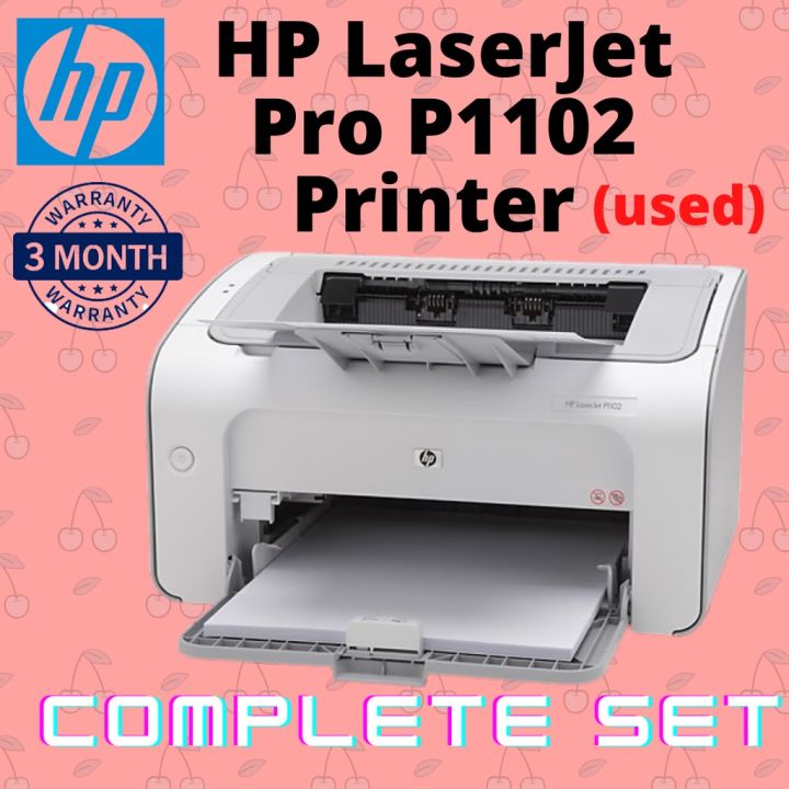 HP LaserJet Pro P1102 Printer (USED) WARRANTY 3 MONTH COMPLETE SET | Lazada