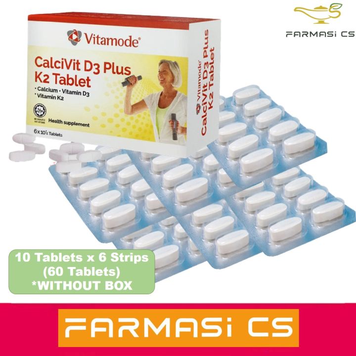 Vitamode Calcivit D3 Plus K2 Tablet 60 tablets EXP:12/2026 [ Vitamin D3 ...