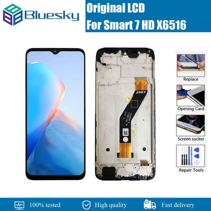 Original LCD For Infinix Smart 7 HD X6516 LCD Display Touch Screen Digitizer Assembly ...