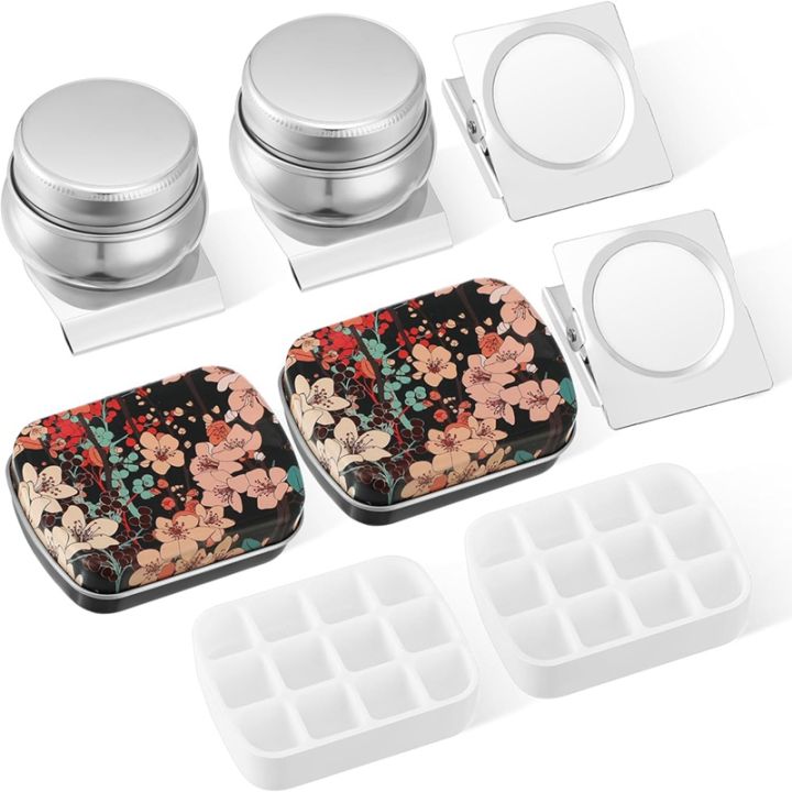 8 Pcs Watercolor Palette Portable Mini Watercolor 12 Watercolor Palette ...