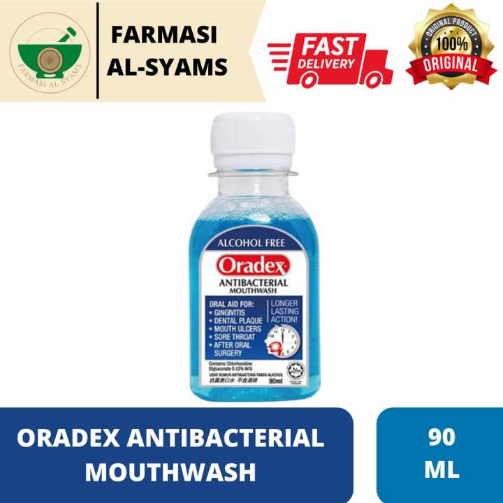 ORADEX ANTIBACTERIAL MOUTHWASH 90ML | Lazada