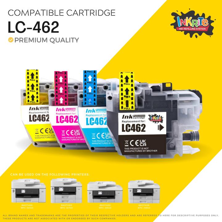 Inkrite Compatible Ink Cartridge LC-462 LC462 for Brother MFC-J2340 ...