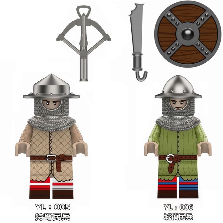 Medieval Soldier Town Militia Crossbow Militia Building Block Figure ...