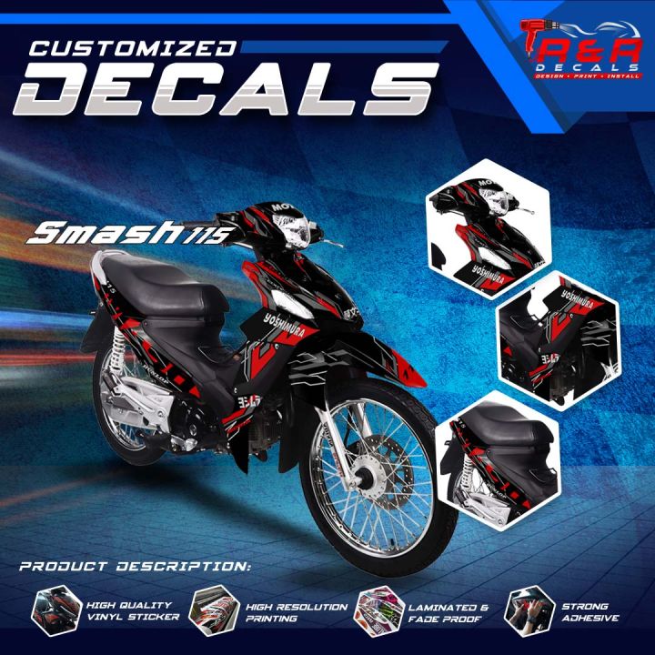 Suzuki Smash 115 Decal Sticker | Lazada PH