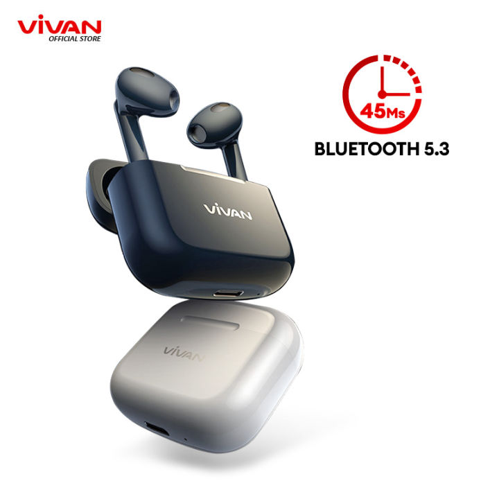VIVAN TWS Bluetooth 5.3 Bass ENC Gaming Original Earbuds Wireless Life ...