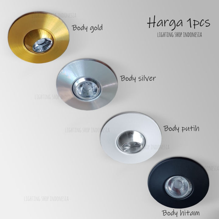 H109 Lampu Downlight LED Plafon 1.5w Sorot Spot Light Focus Kecil Mini ...