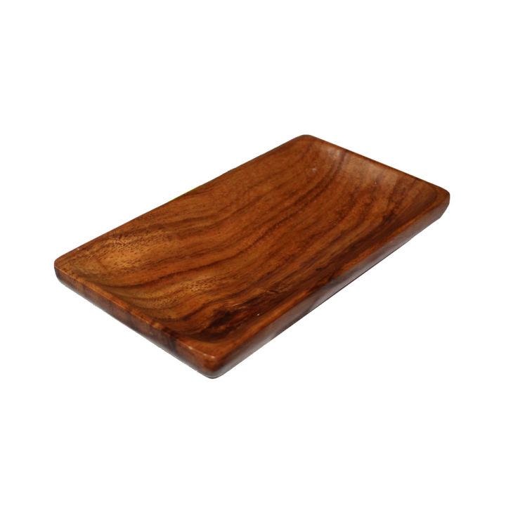 SANDERWOOD 4pcs/6pcs Rectangular Wooden Tray 1x4x8 inches - Money Tray ...