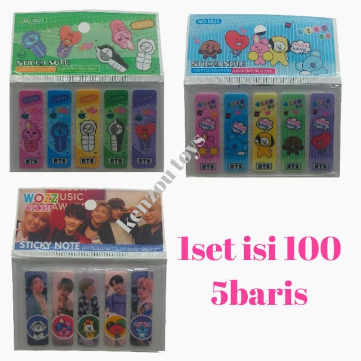 Pembatas Buku Plastik Sticky Note | Lazada Indonesia