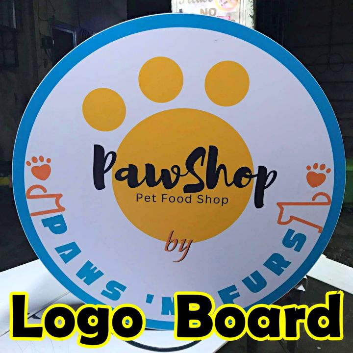 Logo Board flat or 3D Signboard Round sintra | Lazada PH