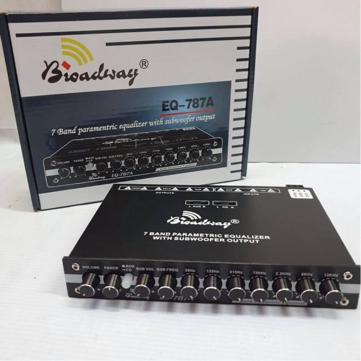 Broadway 7 Band Parametric Equalizer With Subwoofer Output EQ-787A ...