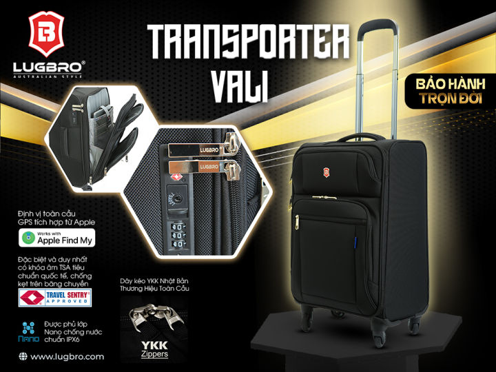 Vali LUGBRO TRANSPORTER (Đen) | Lazada.vn