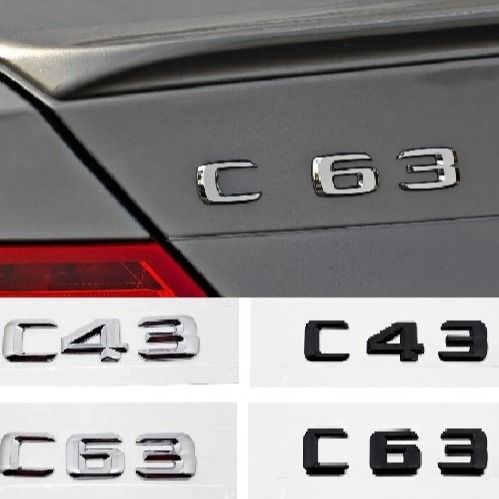 Mercedes-Benz C43 C63 Emblem C-class Logo Car Rear Trunk Body Decal ...