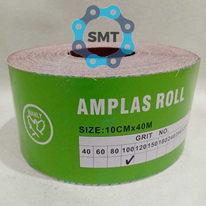 Hamplas Roll Amplas Rol Murah Grit 100 Abrasive Cloth Roll | Lazada ...