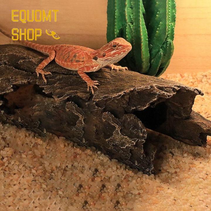 EQUOMT Decorative Lizard Hideout Cave Simulation Resin Turtle Climbing ...