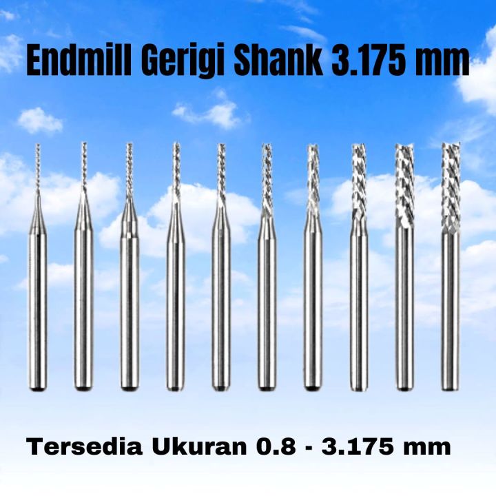 Endmill Engraving Carbide Endmill Gerigi Diameter 1 1.5 2 2.5 3 mm - 0 ...