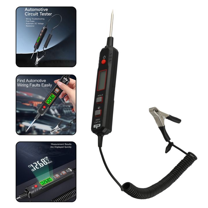 HOMETOOL Voltage Tester Circuit Tester for DC Auto Mode 0 8 to 100 ...