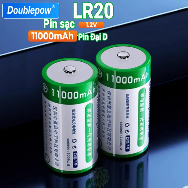 Pin Đại D, Pin Sạc LR20 Doublepow - Pin D Sạc Cho Bếp Ga, Đèn Pin ...