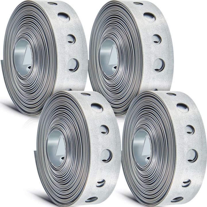 4 PCS Galvanized Hanger Strap Metal Strapping with Holes Pipe Hanger 10 ... 4 PCS Galvanized Hanger Strap Metal Strapping with Holes Pipe Hanger 10 ...