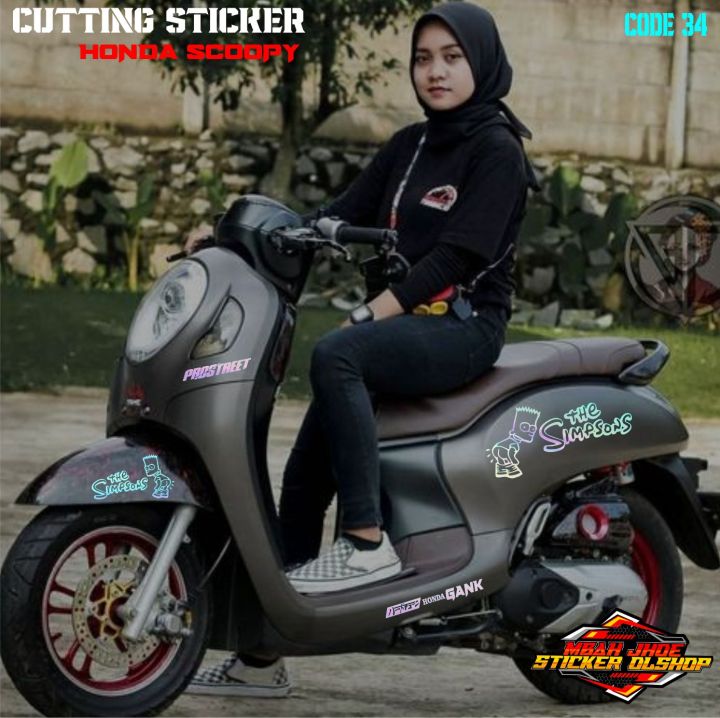 cutting sticker motor honda scoopy | Lazada Indonesia