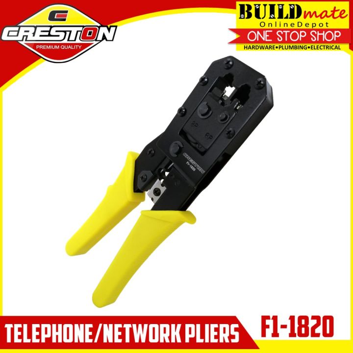 CRESTON Telephone Network Pliers CCTV LAN Wire Stripper Crimping Pliers ...