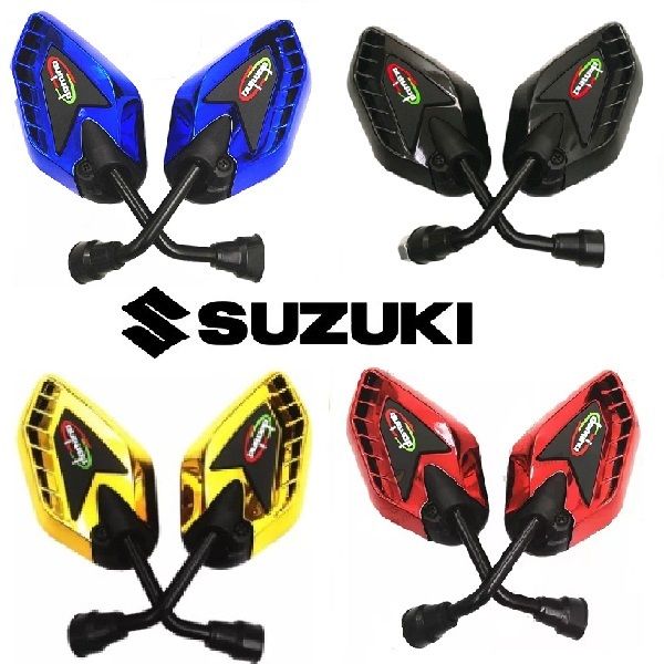 SUZUKI Smash | DOMINO SIDE MIRROR Black Stem ( Short Steam ) Motorcycle ...