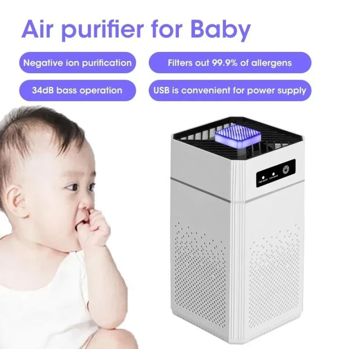 Smart Baby Air Purifier Negative Ions Generator Nano Filtration ...