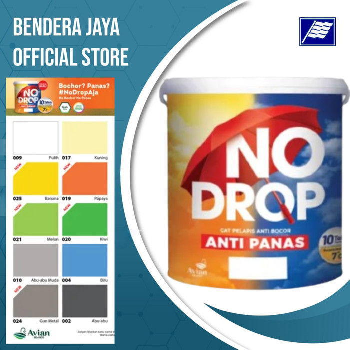 CAT NO DROP ANTI PANAS 4KG CAT TEMBOK EXTERIOR PELAPIS ANTI BOCOR WATERPROOFING | Lazada Indonesia