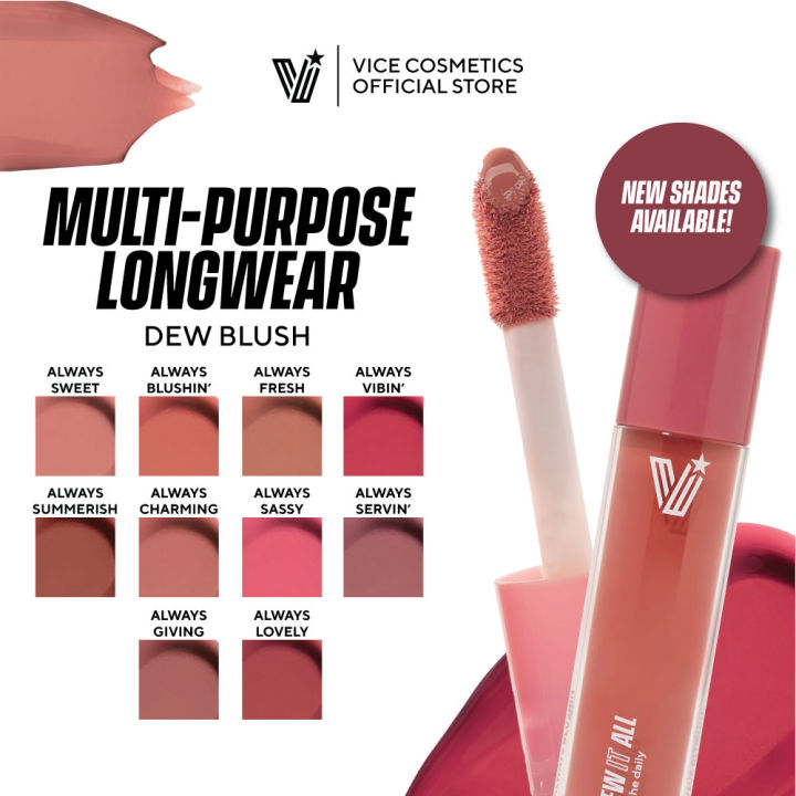 Vice Cosmetics Dew It All Liquid Blush | Lazada PH
