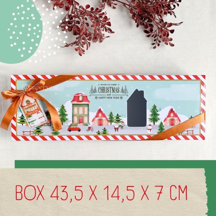 Box Dus Kotak Packaging Toples Kue Cookies - Natal 43,5 x 14,5 x 7cm ...