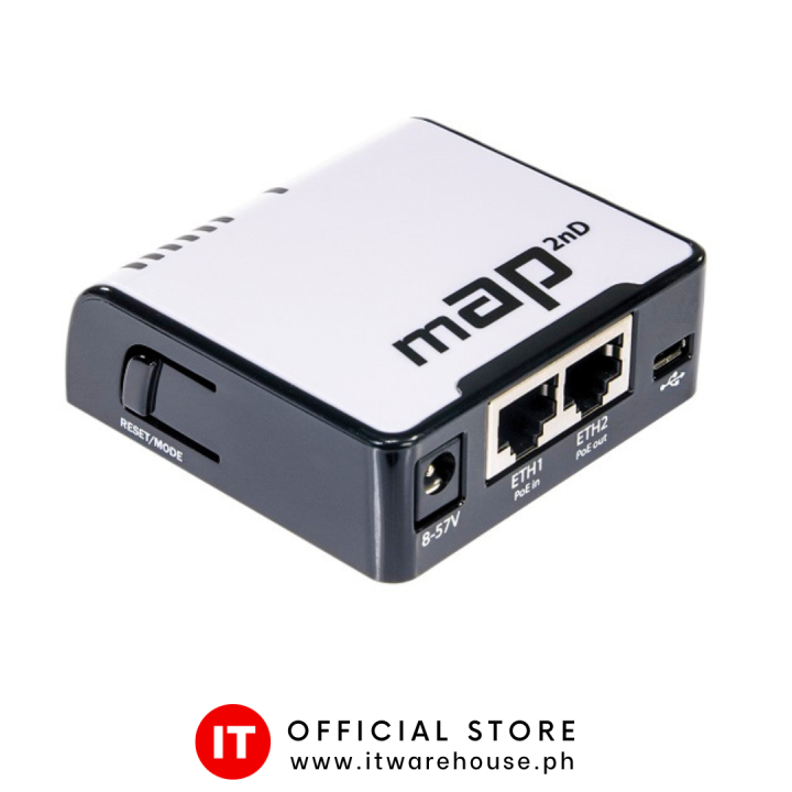MikroTik mAP – Dual-Chain 2.4GHz micro AP w/ 2 x Ethernet & PoE out ...