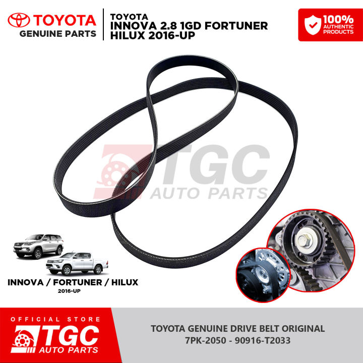 Toyota Genuine Drive Belt Original Toyota Innova 2.8 1GD New, Fortuner ...