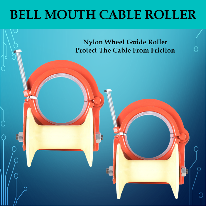 EquipmentPro Bell Mouth Cable Roller Nylon Wheel Ground Cable Guide ...